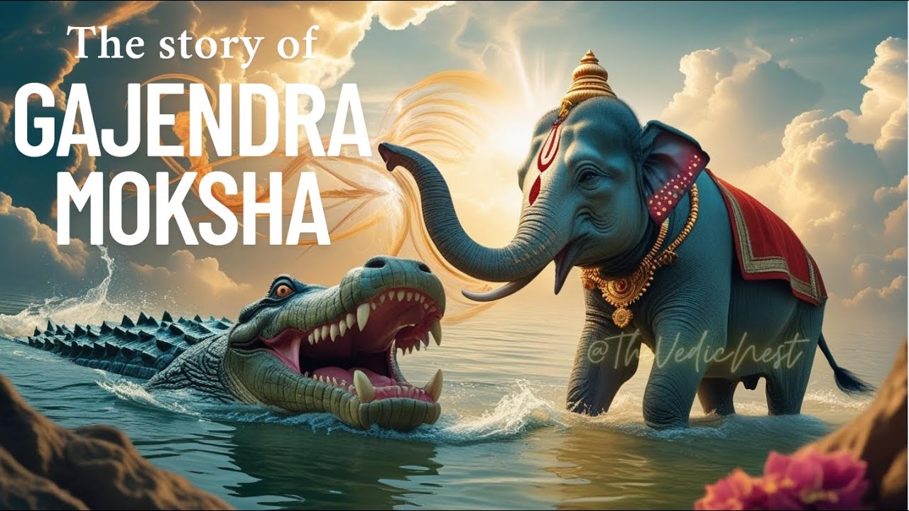 🙏गजेन्द्र मोक्ष की अद्भुत कहानी 🔱 | Gajendra Moksha Story | Power of ...