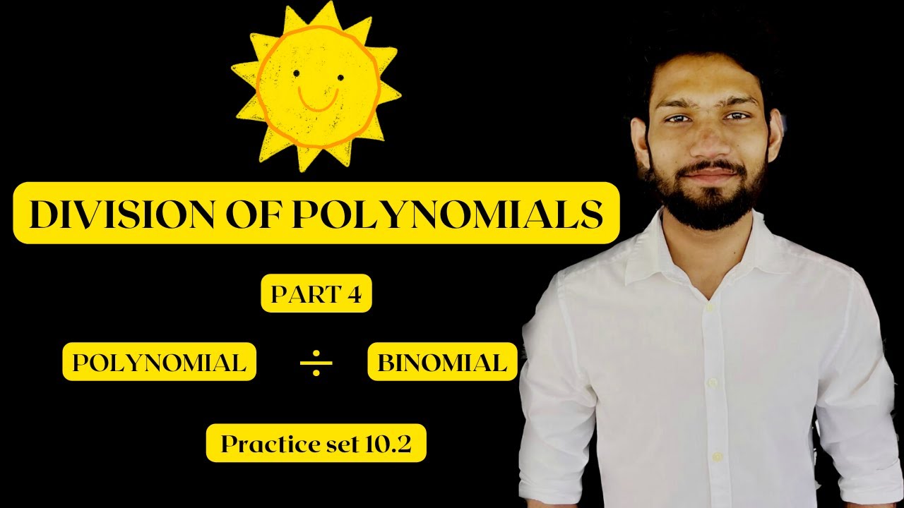 Division of a Polynomial by a Binomial | Division of Polynomials | SSC ...