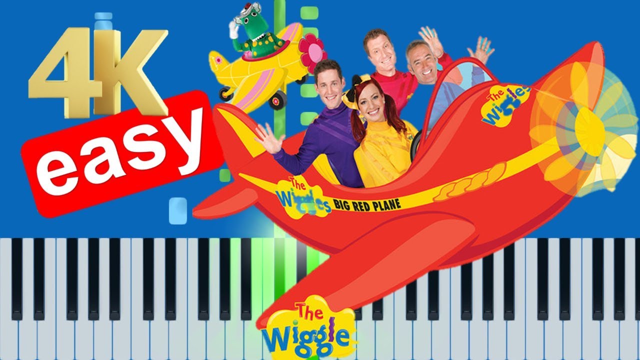 The Wiggles - Fly Through The Sky (Slow Easy Medium) Piano Tutorial 4K ...