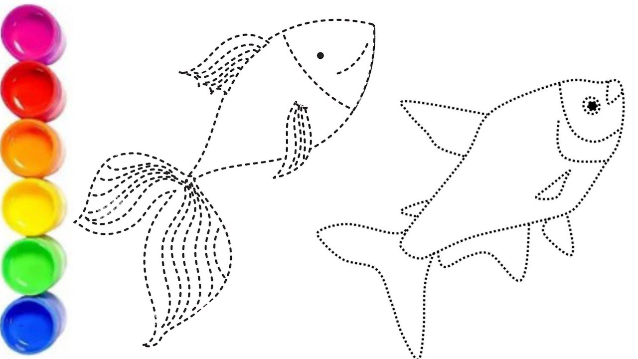 Fish Drawing For Beginners || How to Draw Fish Step By Step || Easy ...