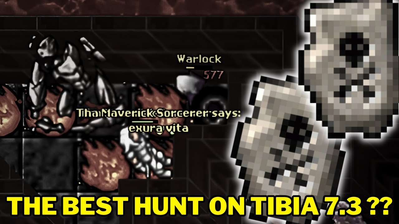 97 MS HUNT DEMONA - THE BEST PLACE FOR MAGES ON TIBIA 7.3? - YouTube