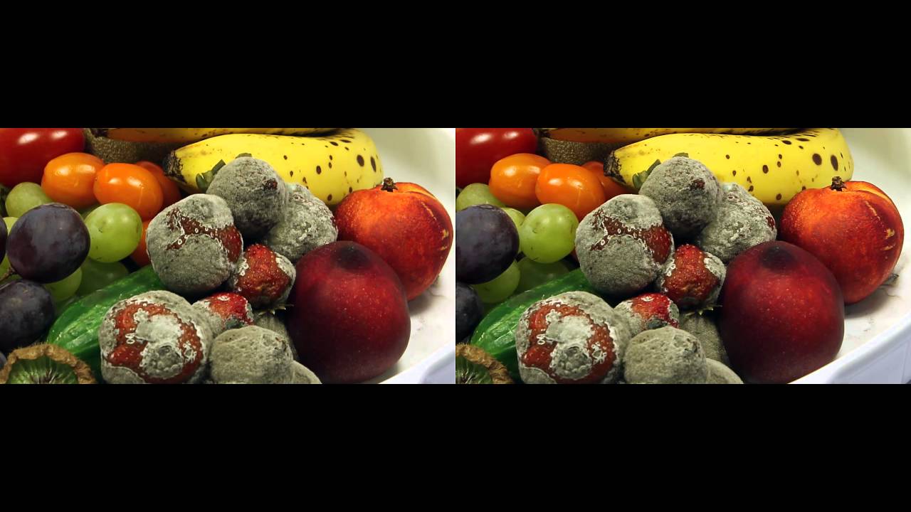 Rotting Fruits decay Time Lapse 3D Full HD slow version - YouTube