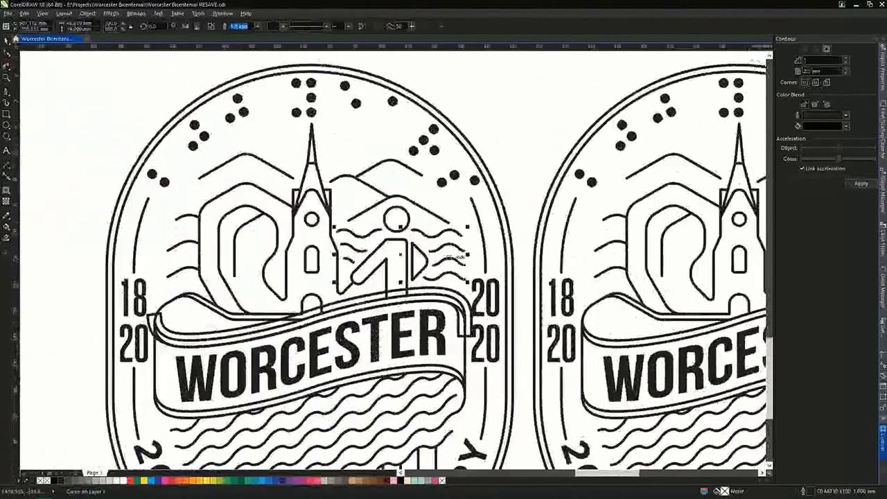 Worcester Bicentennial Logo Concept By Stephan Swanepoel | Speed ...