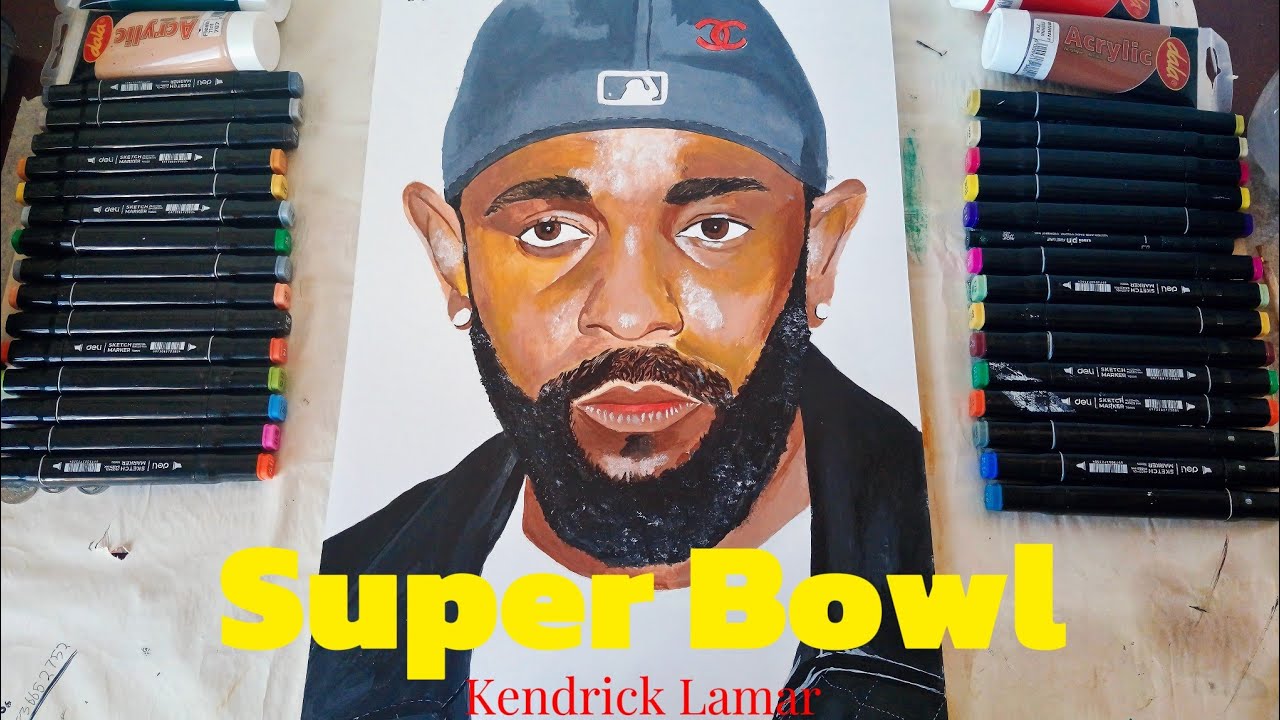Kendrick Lamar Super Bowl Half Time Drawing - YouTube