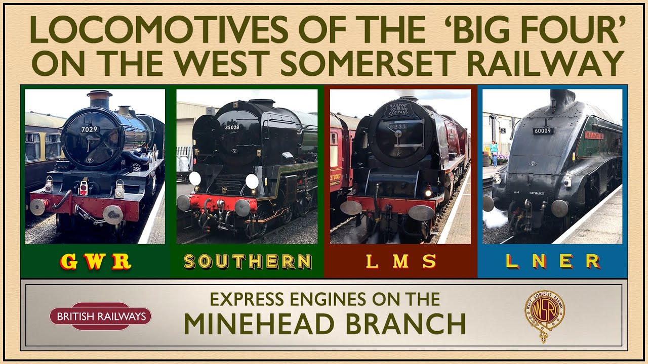 EXPRESS PASSENGER locomotives from THE 'BIG FOUR' in action at BISHOPS ...