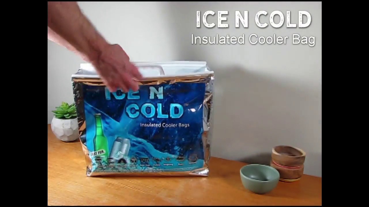 Ice N Cold Insulated Cooler Bag - Folds Flat - YouTube