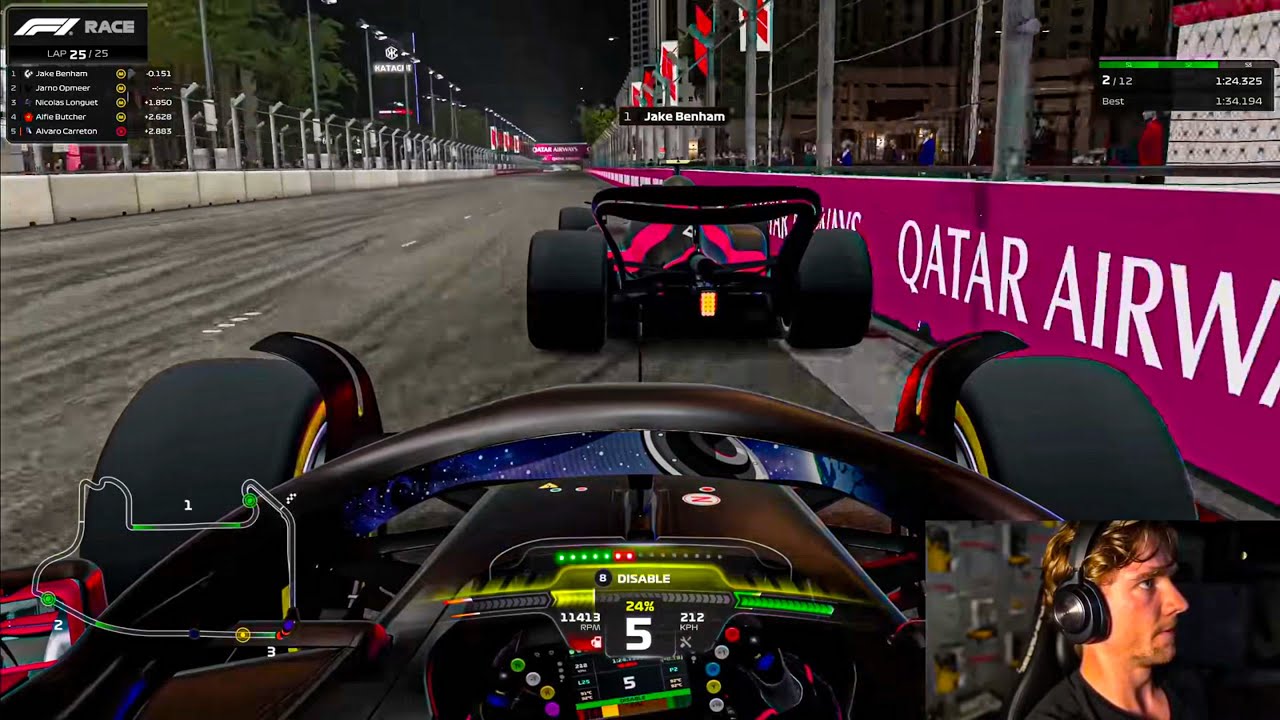 JARNO OPMEER PIPS JAKE BENHAM TO VICTORY AT LAS VEGAS | WOR | F1 23 ...