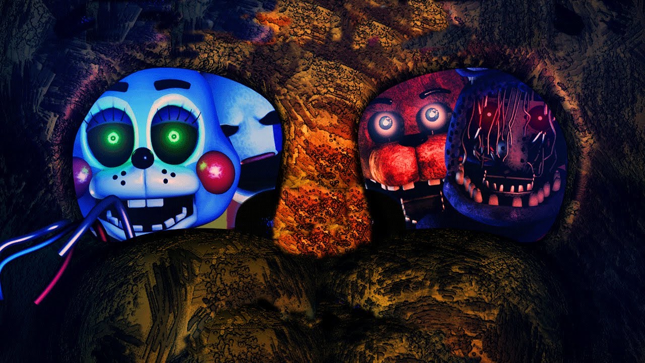 HUNTED BY NEW REMODELED FNAF ANIMATRONICS.. HIDE! | FNAF A Golden Past ...