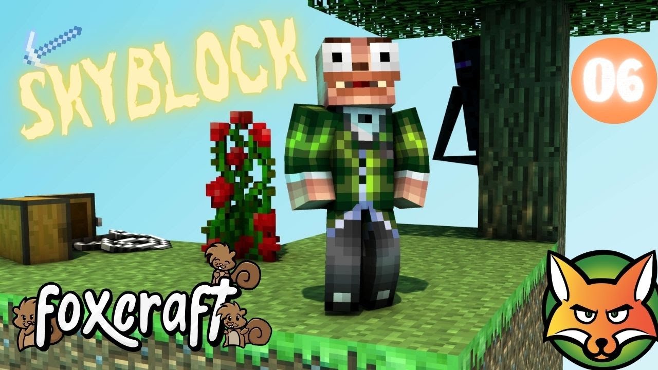 SKYBLOCK MINECRAFT ON FOXCRAFT - EP|06 MORE FARMS EXPANDING - YouTube