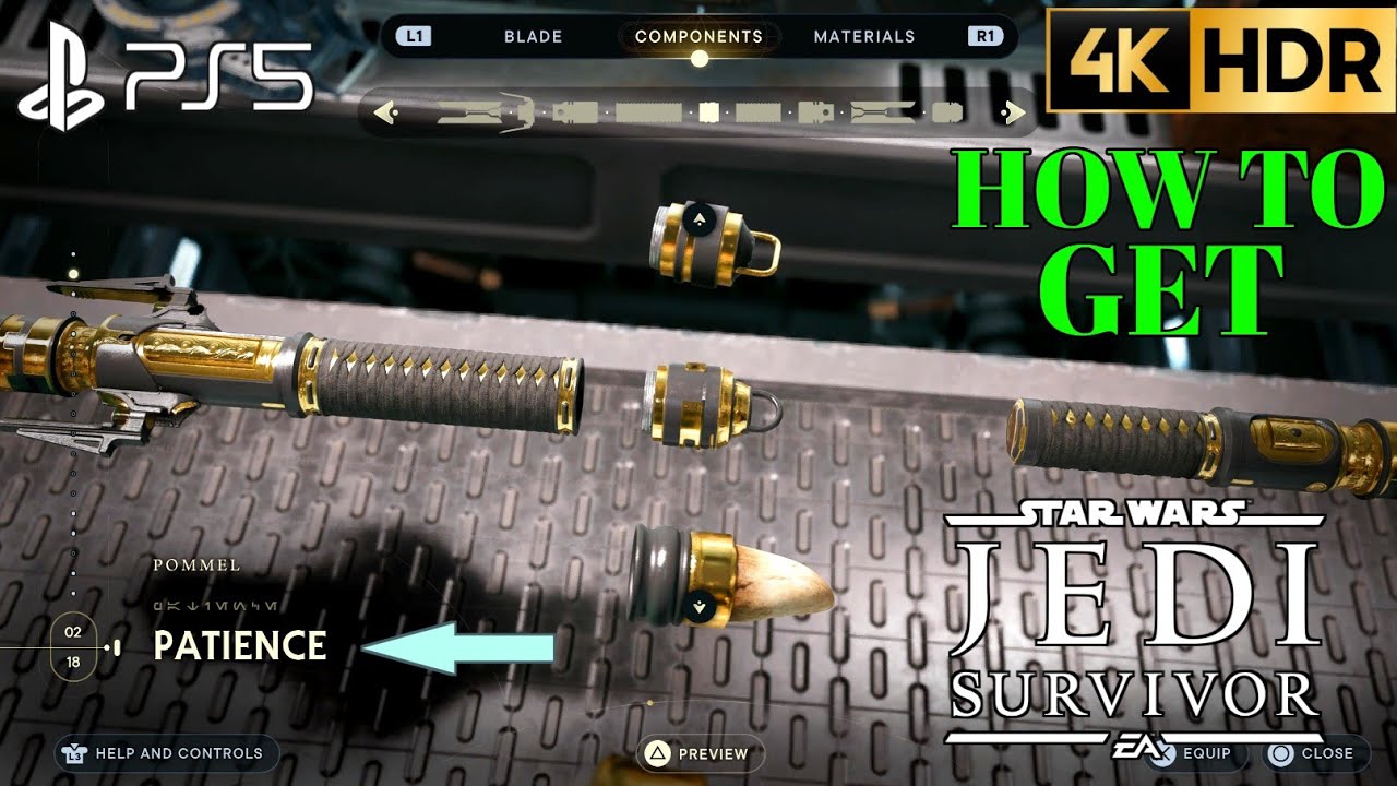How to Get Patience Lightsaber STAR WARS JEDI SURVIVOR Lightsaber ...