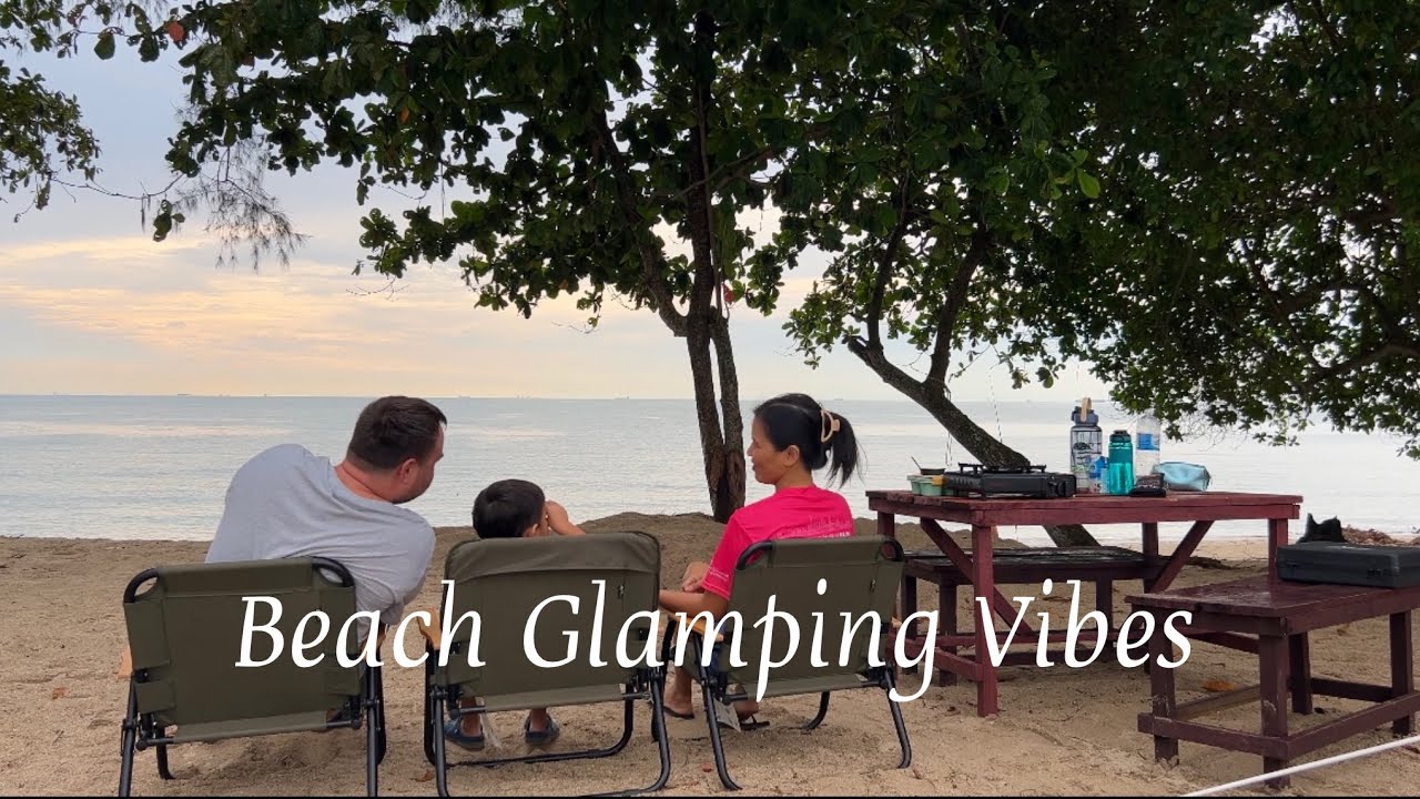Camping in Malaysia 🇲🇾 | Rustika Glamping Village | Beach Vibes - BBQ ...