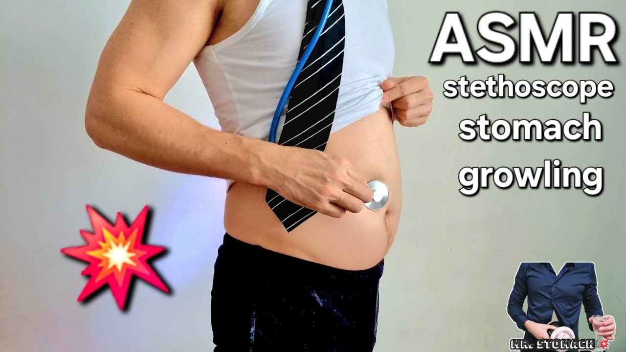 ASMR stethoscope stomach growling Mr. Stomach - YouTube