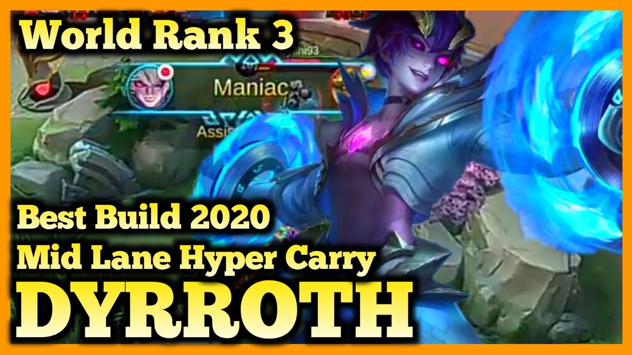 DYROTH BEST BUILD, DYRROTH MOBILE LEGENDS, DYROTH HYPER CARRY GAMEPLAY ...