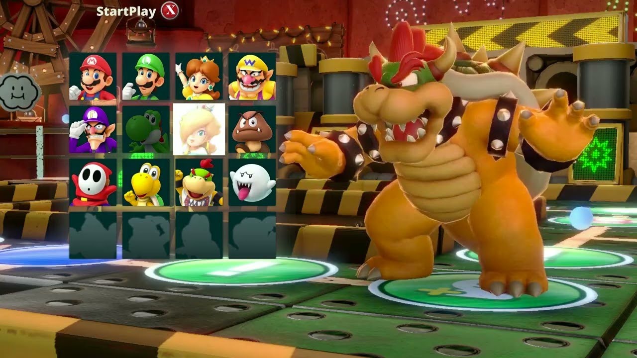 Super Mario Party Bowser vs Peach vs Mario vs Luigi King Bob-omb's ...