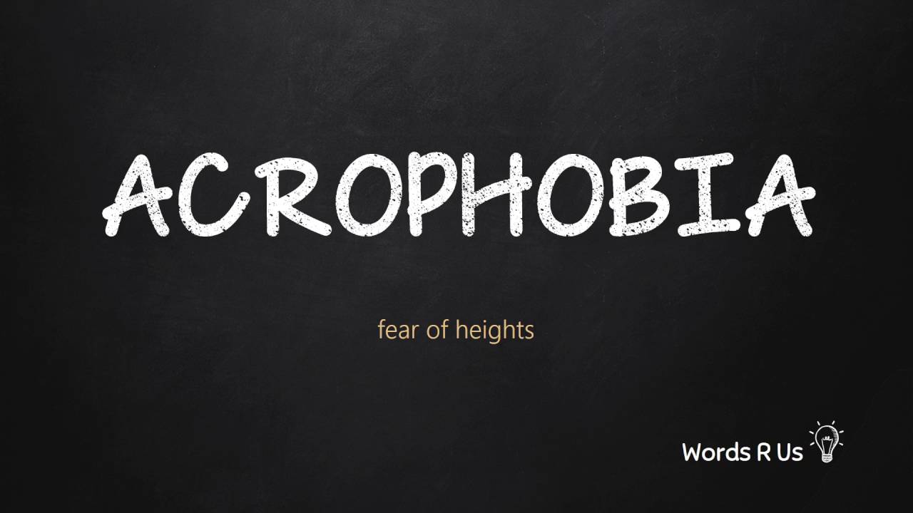 How to Pronounce ACROPHOBIA in American English - YouTube