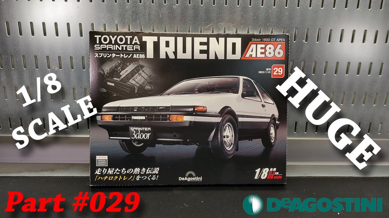 HUGE Toyota AE86 Model Kit Part #029! | DeAgostini 1/8 Scale Toyota Sprinter Trueno | Levin ...