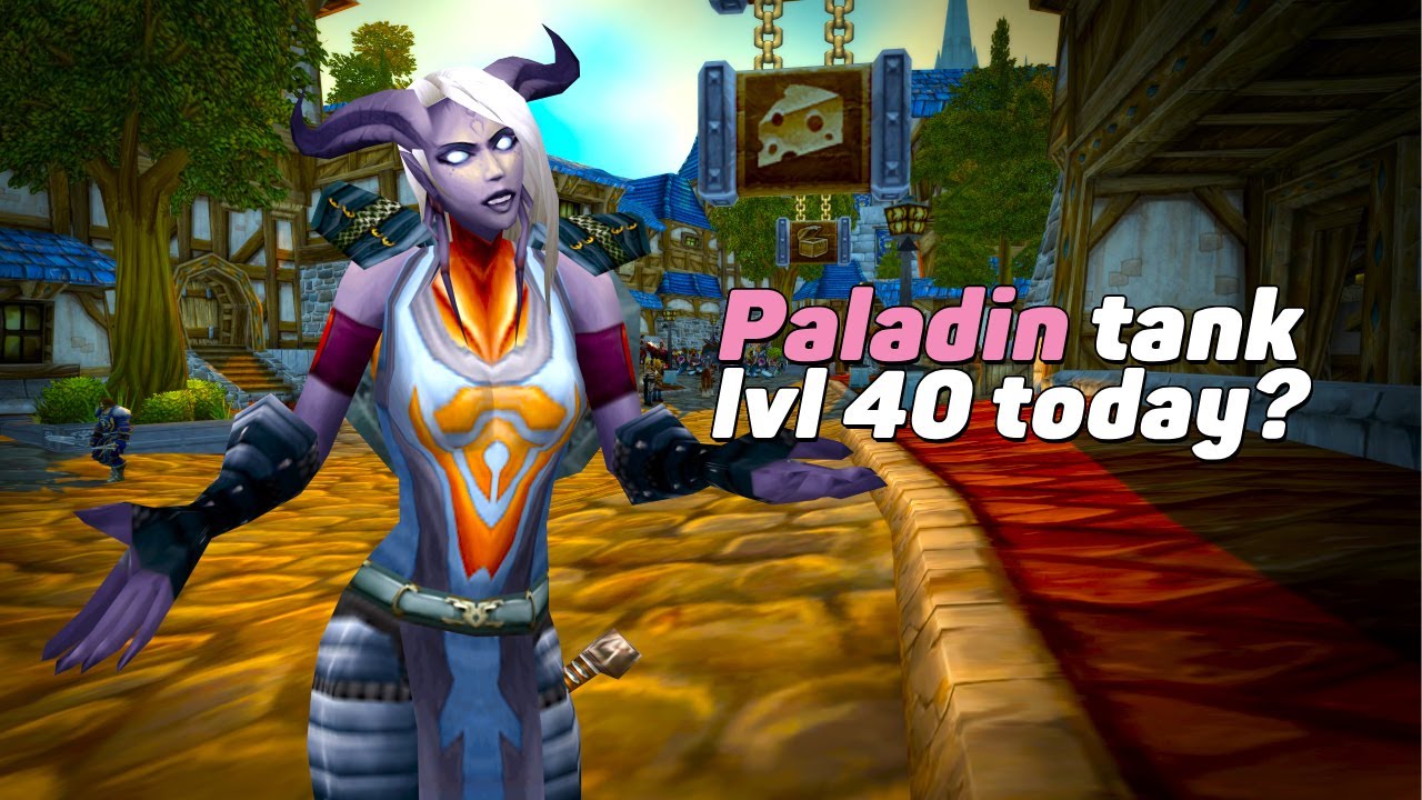 WoW Classic TBC 🐲 Paladin tank reaching level 40 and beyond today! 🛡️ # ...