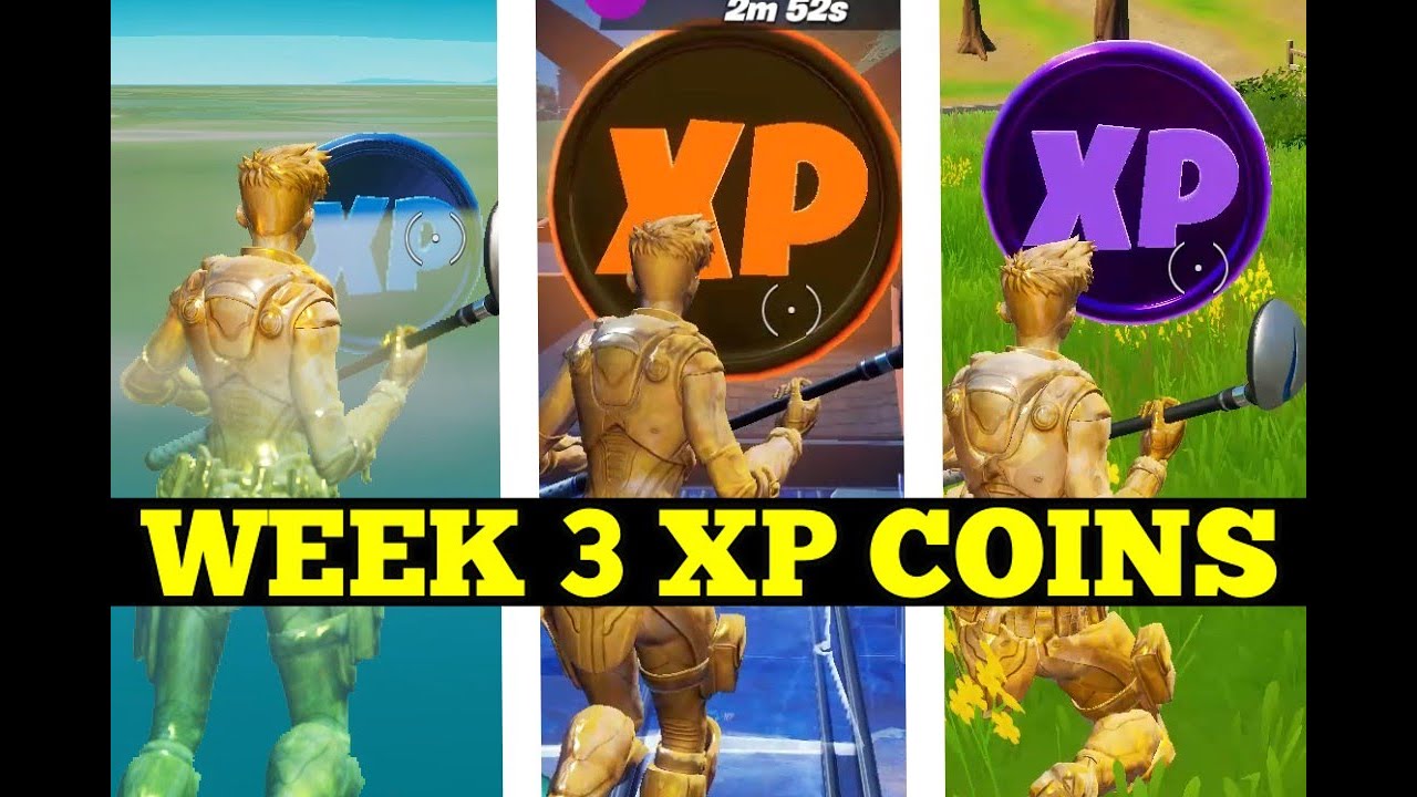 Chapter 2 Season 5 WEEK 3 ALL XP COIN LOCATIONS (WEEK9) - YouTube