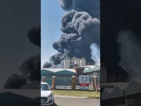Shield Chemicals on fire Apex Benoni - YouTube