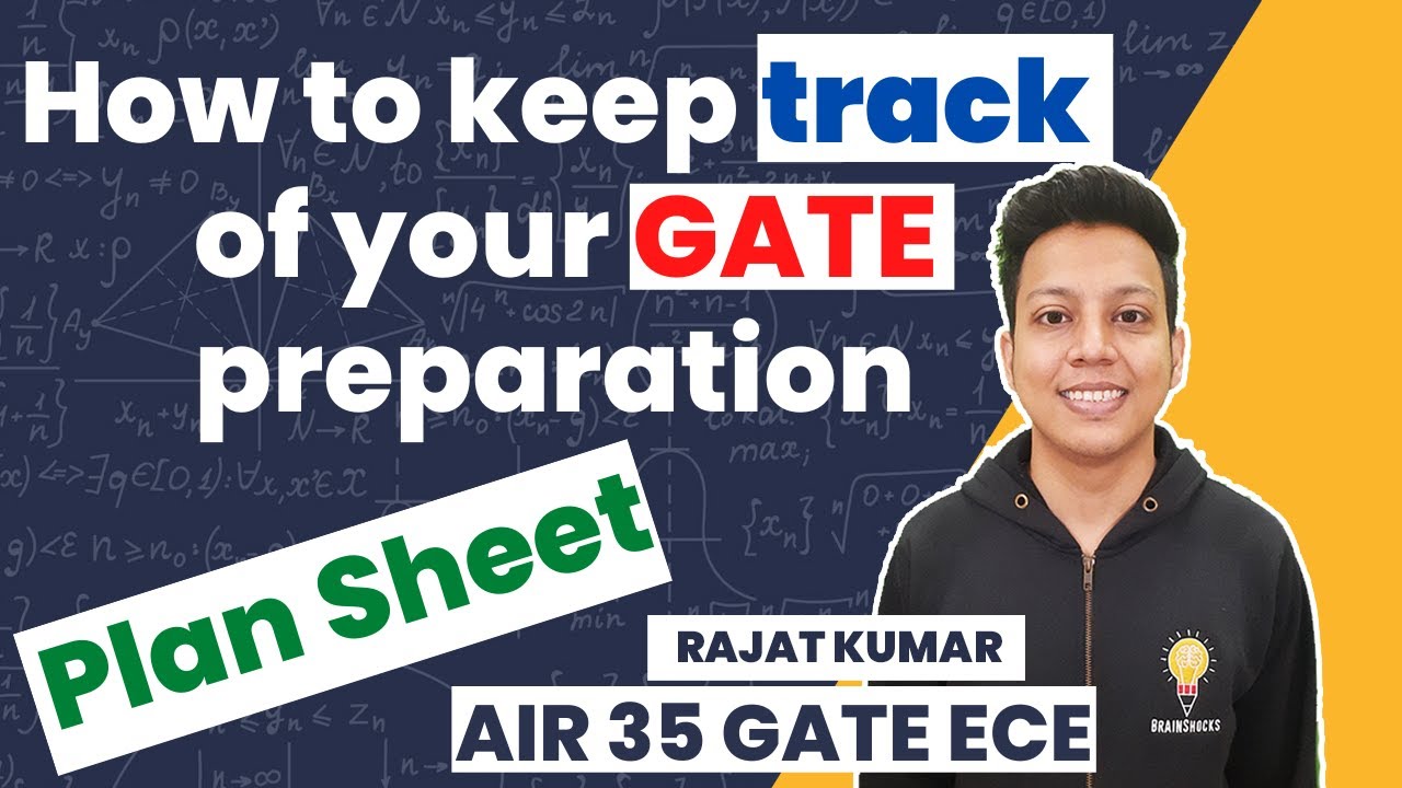 How to keep track of your GATE preparation | Strategy by GATE AIR 35 # ...