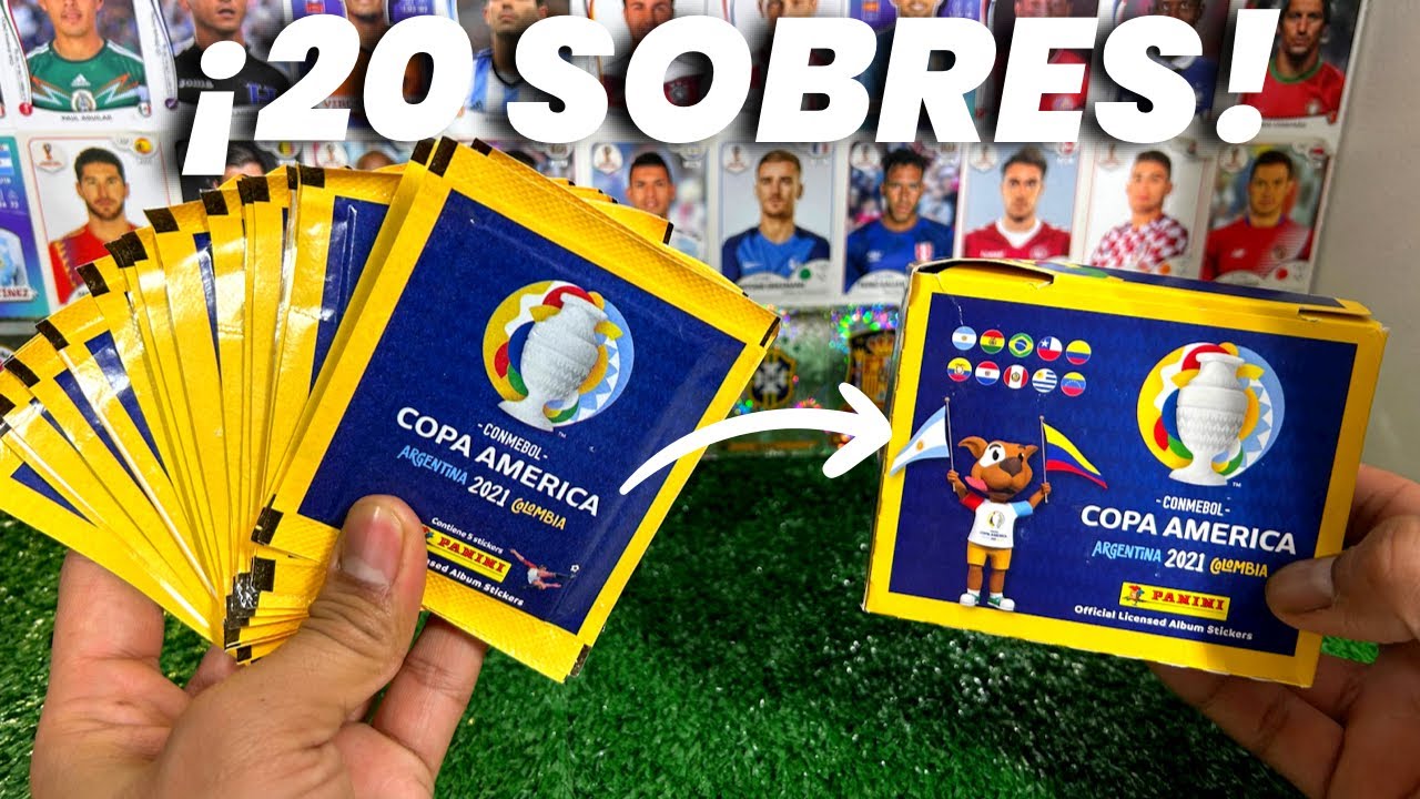 ABRIENDO *20 SOBRES* Panini Copa América 2021 - Panini Copa América ...