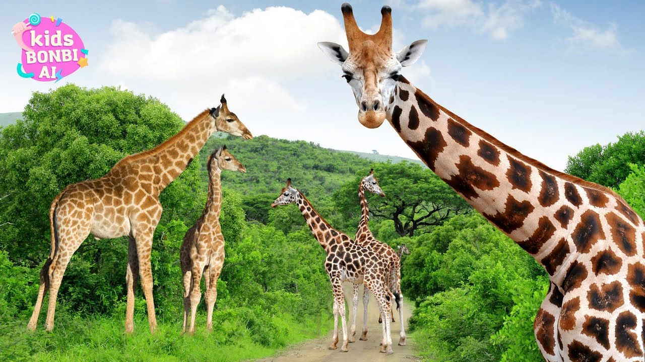 Giraffe’s Tall Tale | Fun Kids Song | Kids Bonbi AI - YouTube