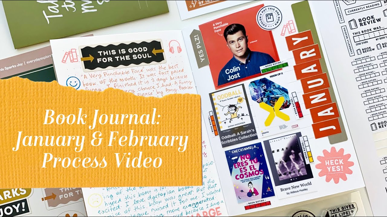 Reading Journal - January and February Process Video - YouTube