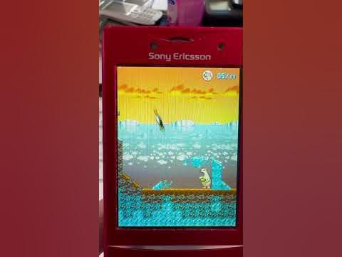 Java игра Crazy Penguin и Sony Ericsson Hazel J20i #java #retrogaming # ...