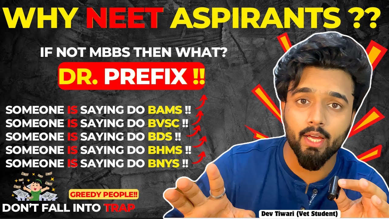 If not MBBS then what? BAMS, BVSC, BDS, BHMS, BNYS | Why Everyone wants ...