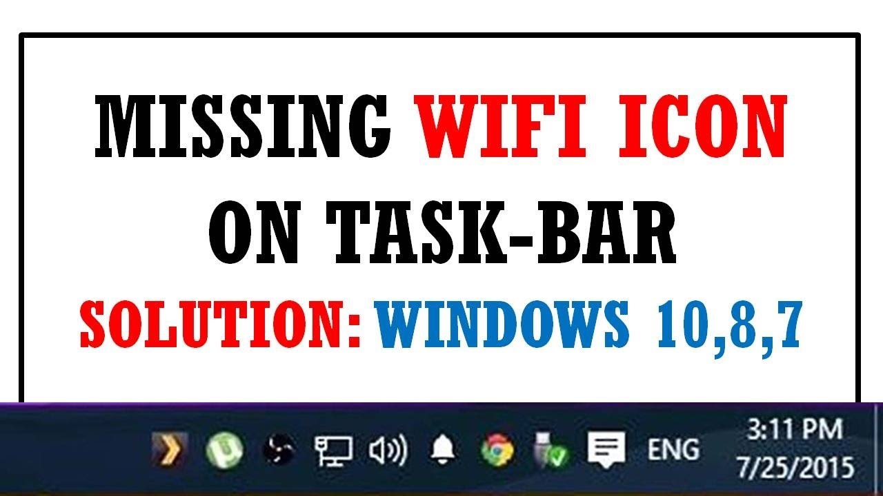 WIFI Icon Not Showing How To Fix WiFi Icon Missing From Taskbar In Windows 10 8 7 YouTube wifi-icon-not-showing-how-to-fix-wifi-icon-missing-from-taskbar-in-windows-10-8-7-youtube