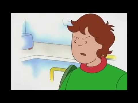 Calliou wants ice cream deep and high voice style.