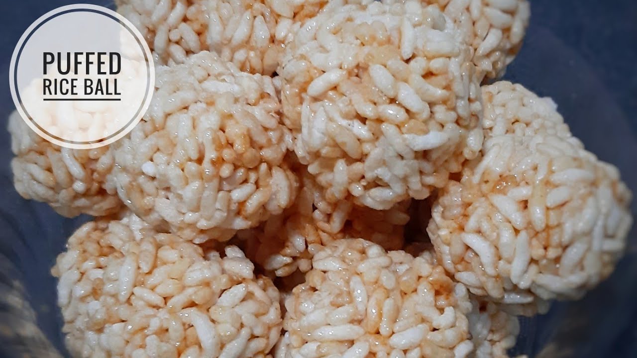Puffed Rice Ball | How To Make Rice || মুড়ির নাড়ু - YouTube
