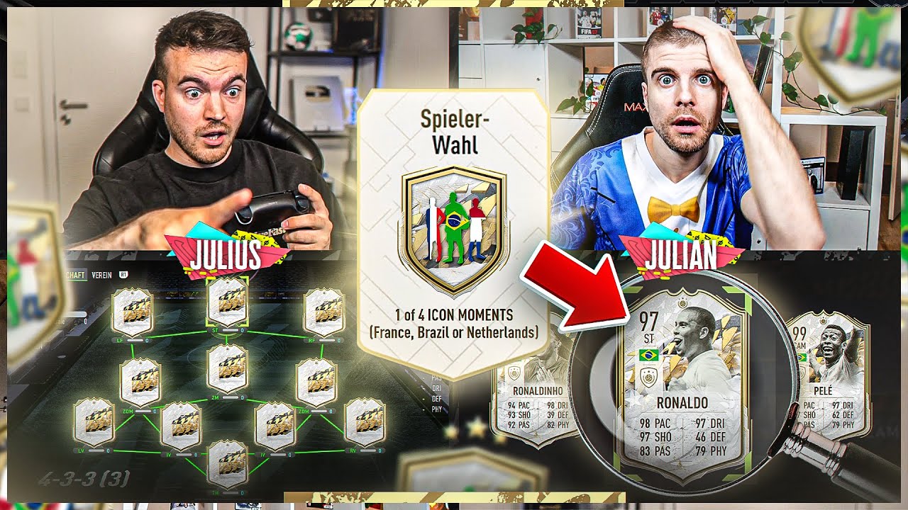 FIFA 22: OMG PELE ODER R9!! RANDOM ICON PICK BRA/FRA/NED Squad Builder ...