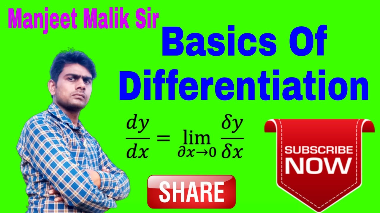 Basics Of Differentiation Class 12 - YouTube