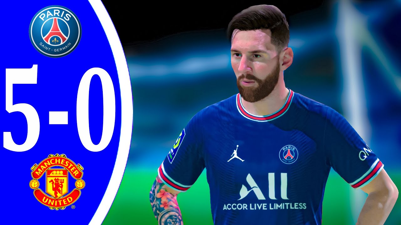 FIFA 22 MANCHESTER UNITED VS PARIS SAINT GERMAIN | FIFA 22 4K GAME PLAY ...