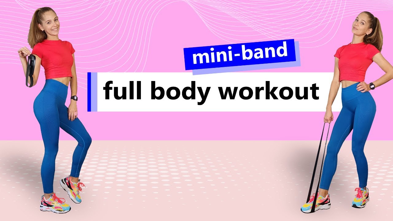 FULL BODY Workout with RESISTANCE BAND | Mini-Band Workout At Home ...