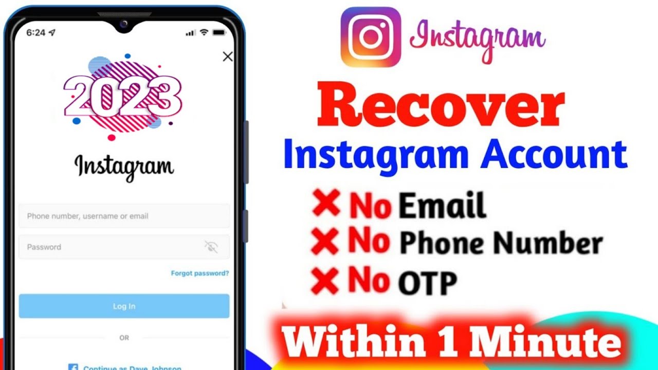 How to Recover Instagram Account Without Email and Phone Number2023 ...