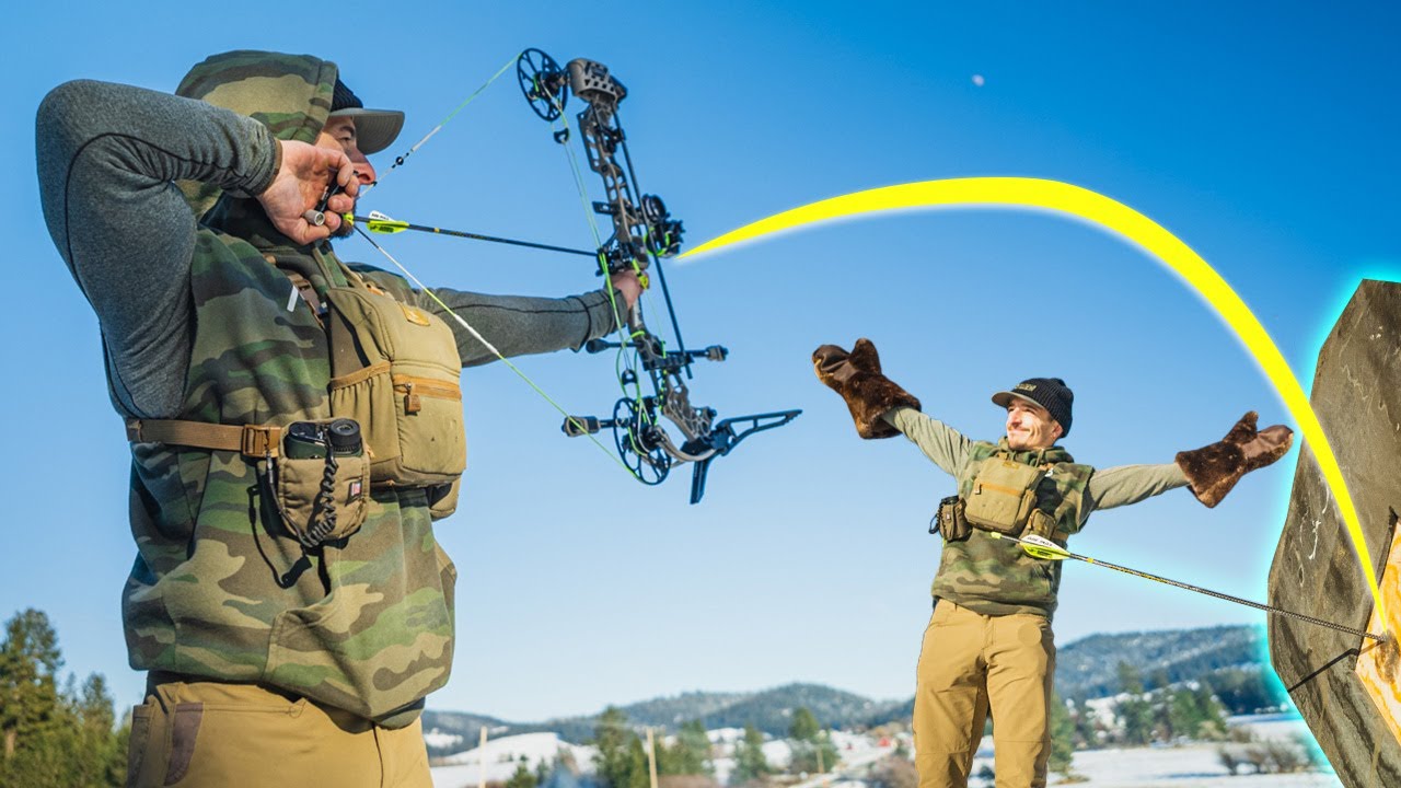 300 Yard Archery Shot in the Middle Of Winter!?! - YouTube