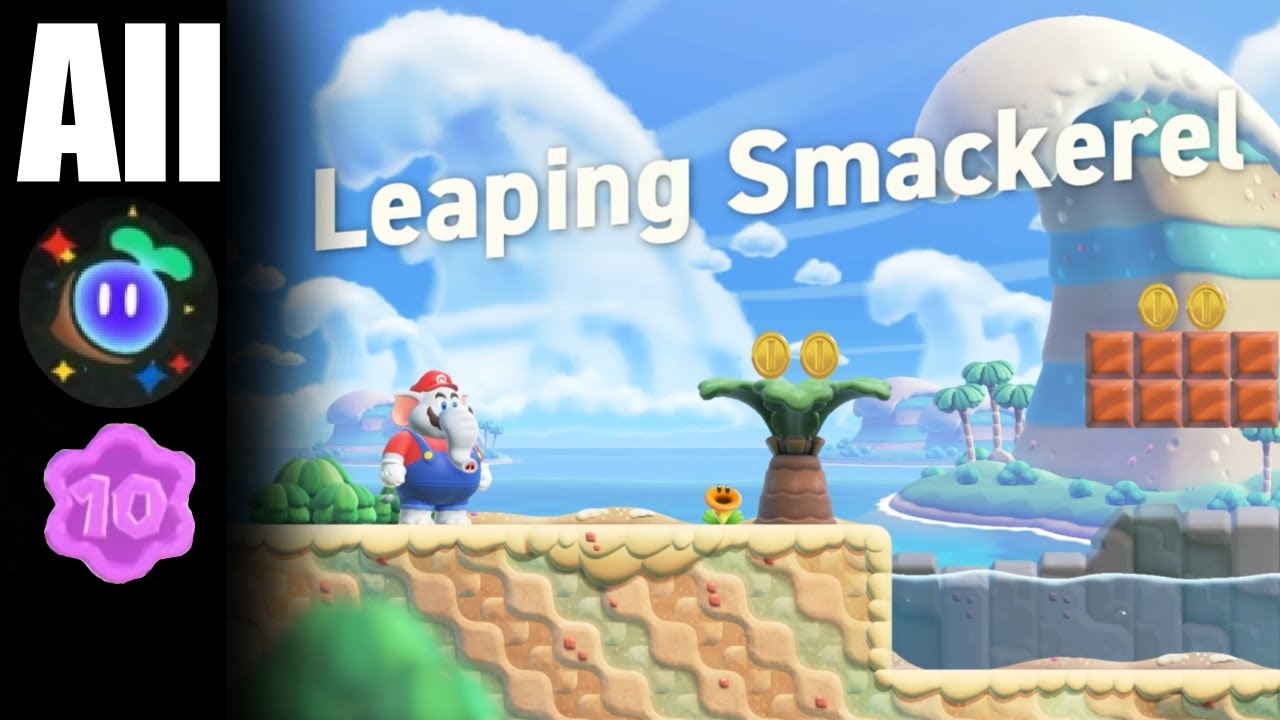 Leaping Smackerel | All Flower Coins and Wonder Seeds | Super Mario ...