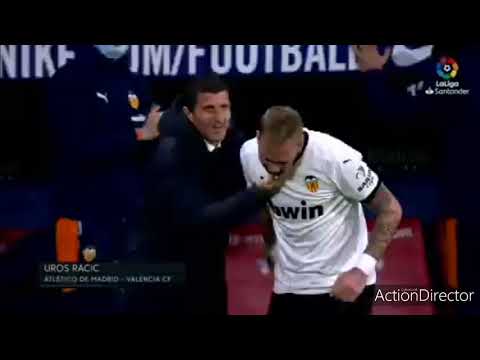 best goal of of Valencia 2020/21 scored Uros Racic vs athletic Madrid