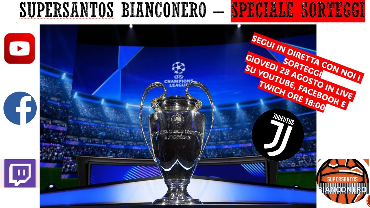 SUPERSANTOS BIANCONERO SPECIALE SORTEGGI del 28/08/2025 - YouTube