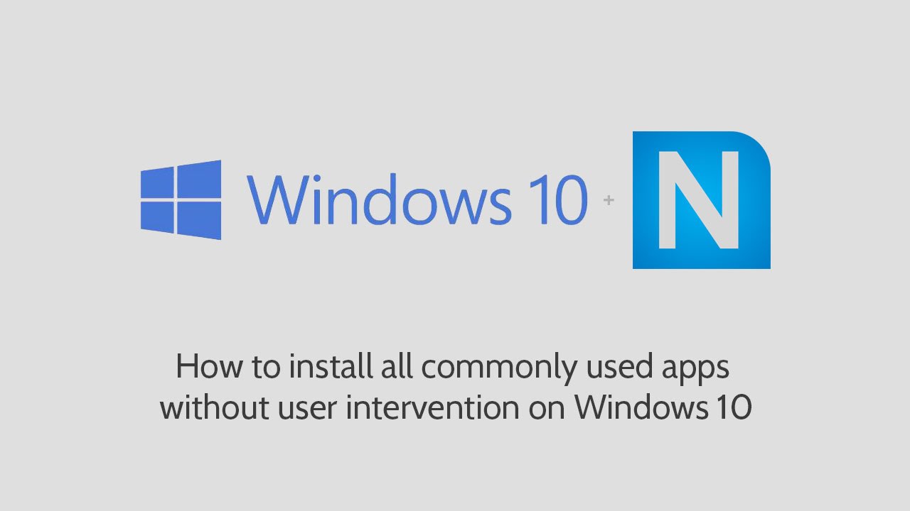 How to install all commonly used apps without user intervention on ...