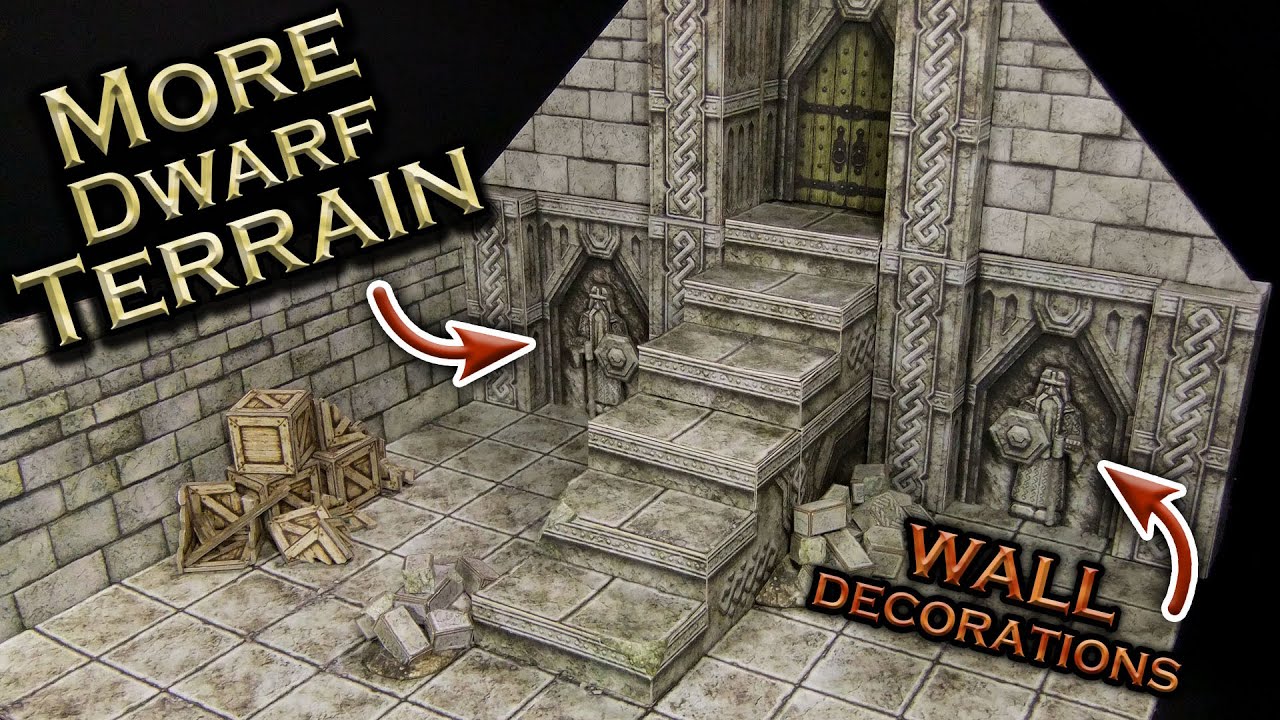 Episode 111: Dwarf Wall Decorations (terrain for RPGs and Wargames ...