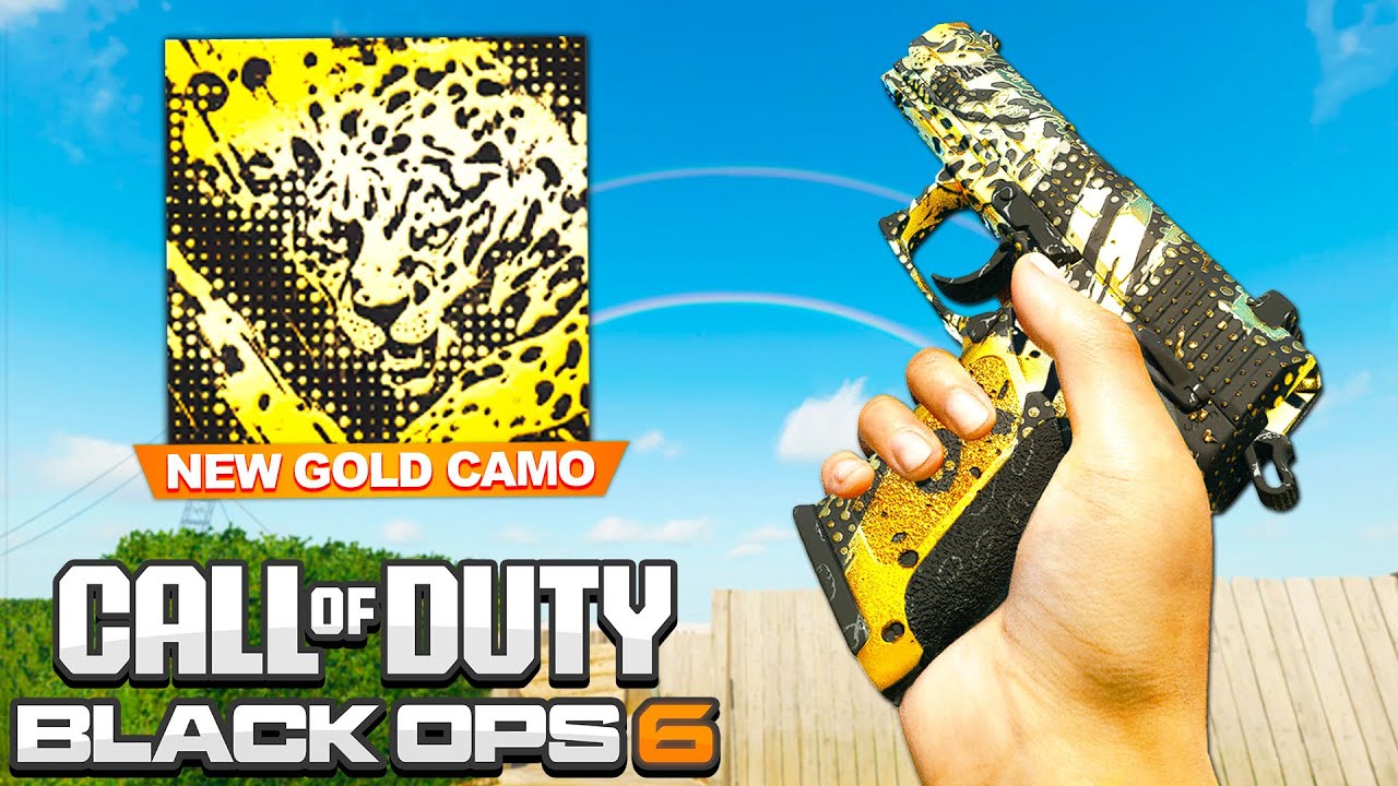 Unlocking the NEW ANIMATED Gold Camo in Black Ops 6 - YouTube