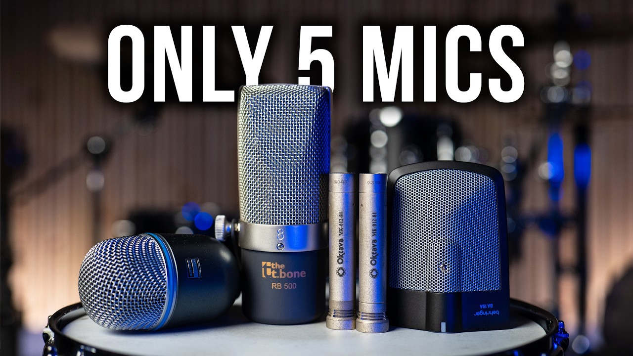 How I Record My Drums With ONLY 5 Mics! - YouTube
