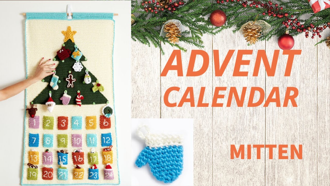 Left Hand: Advent Calendar Mitten Ornament | EASY | The Crochet Crowd ...