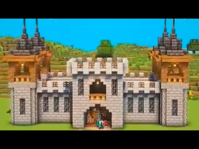 Fantastico Castello Di Minecraft Scarica Lo Sfondo Del Grande Albero
