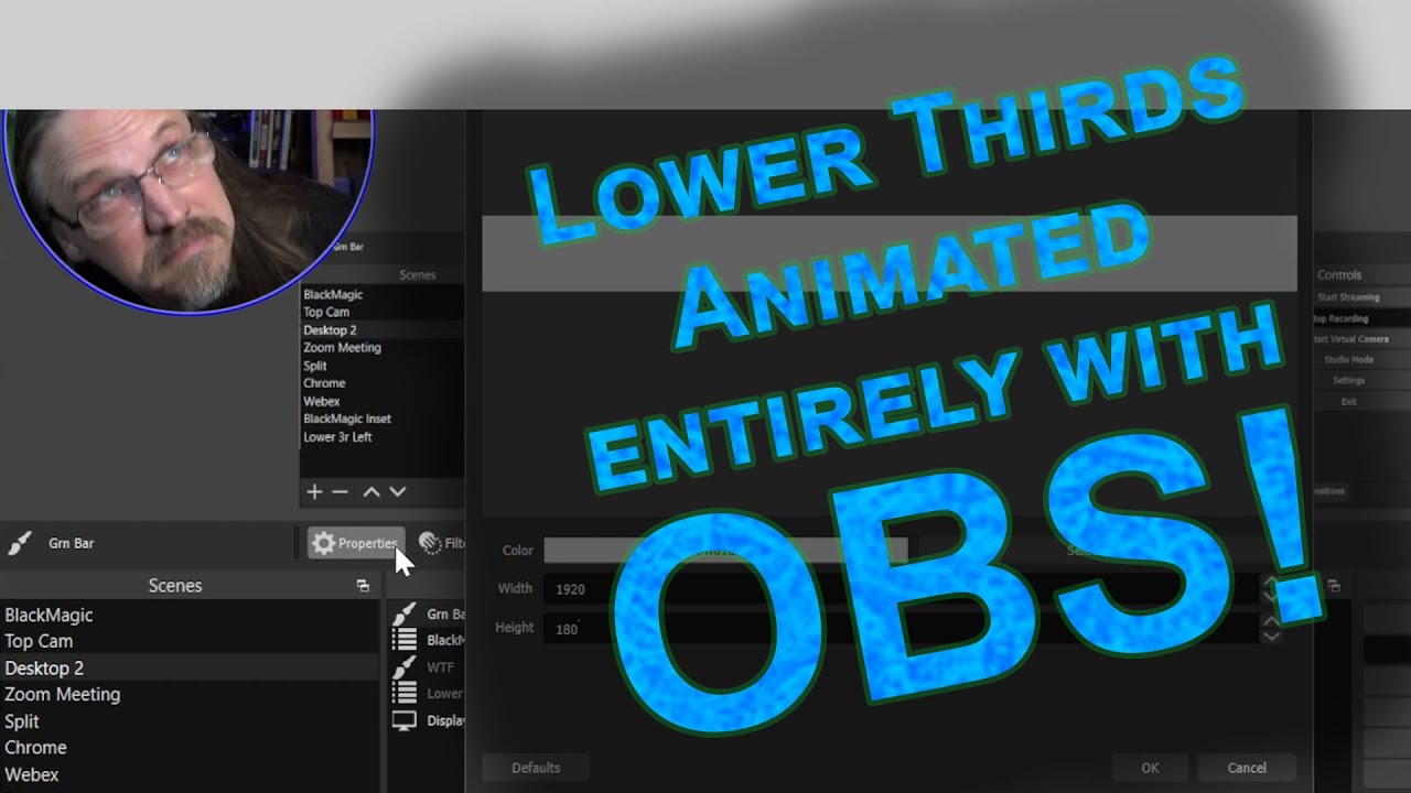 OBS lower thirds with transitions and animations. In depth! Again! - YouTube
