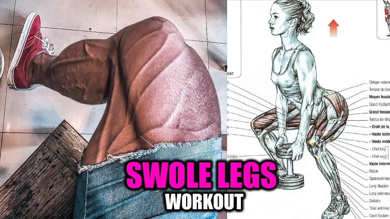 SWOLE LEGS WORKOUT ️ 7 EXERCISES - YouTube