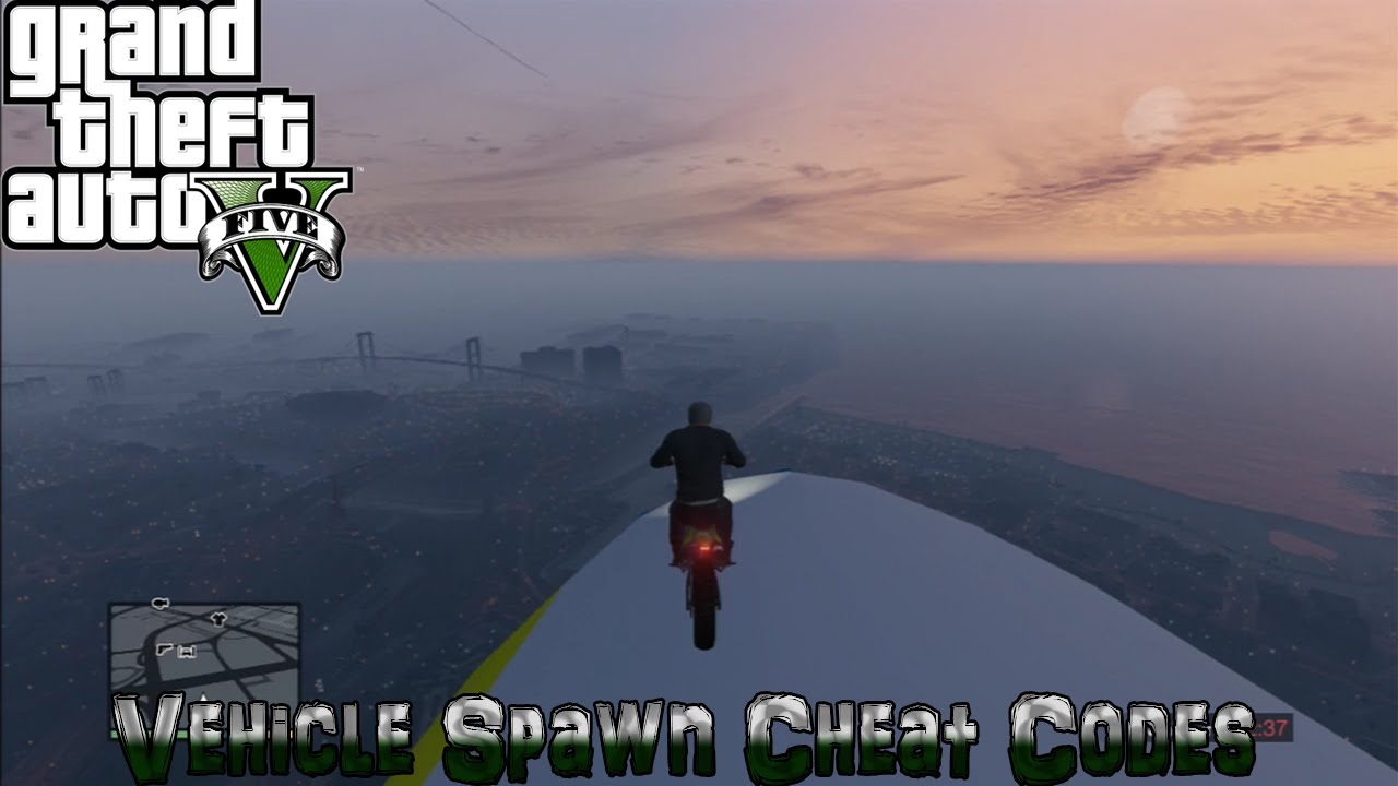 Grand Theft Auto 5 Vehicle Spawn Cheat Codes KG - YouTube